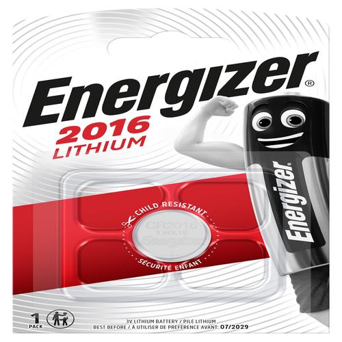 Pila boton litio max cr2016 3v energizer