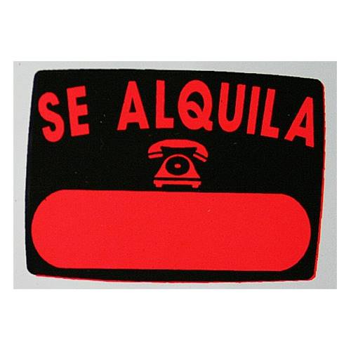 Cartel Se Alquila 50X70Cm